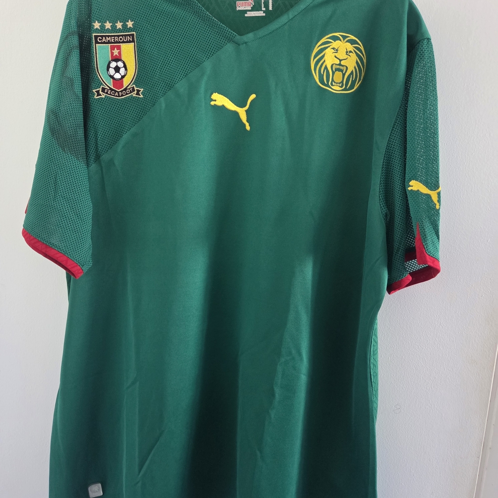 Puma Green Cameroon Soccer Jersey - Gem